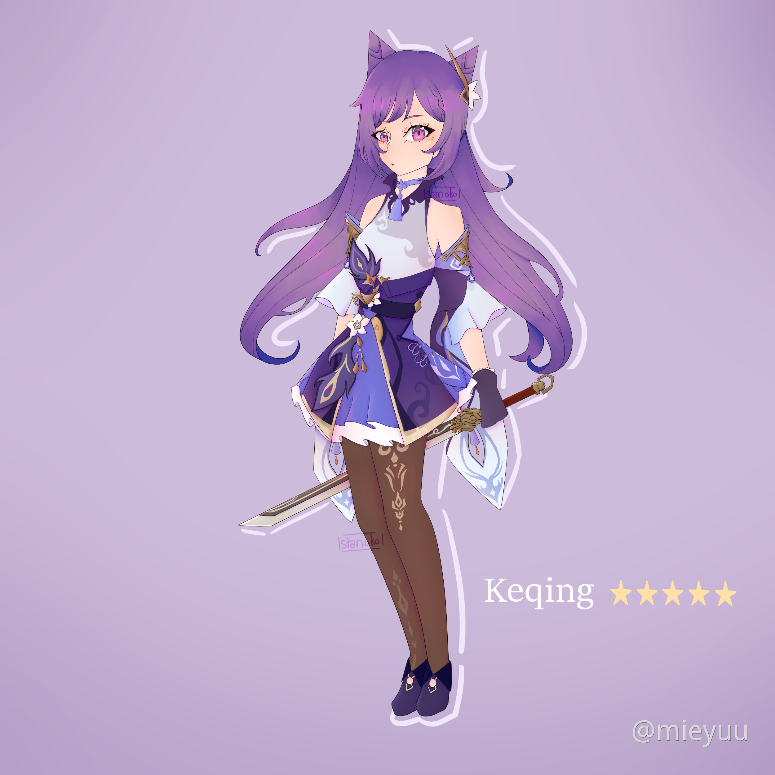 keqing fanart >