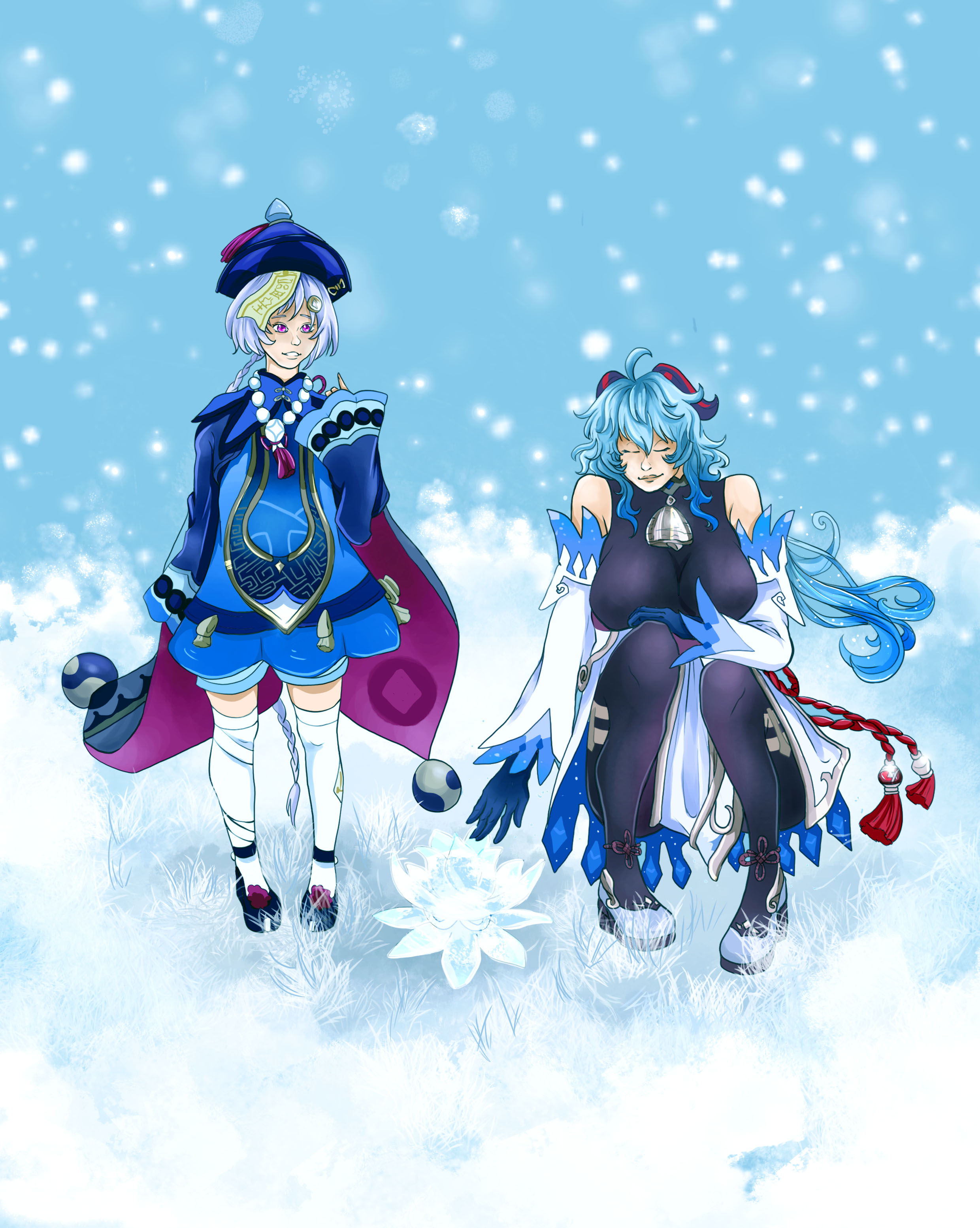Snowy Qiqi and Ganyu Genshin Impact | HoYoLAB