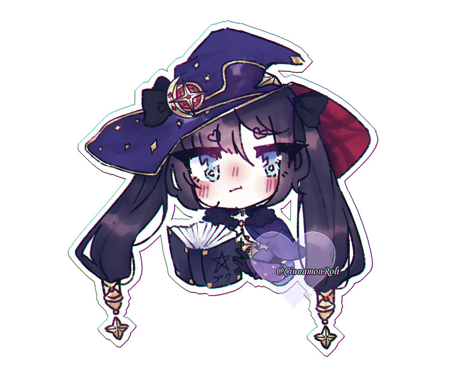 Mona sticker concept uwu Genshin Impact | HoYoLAB