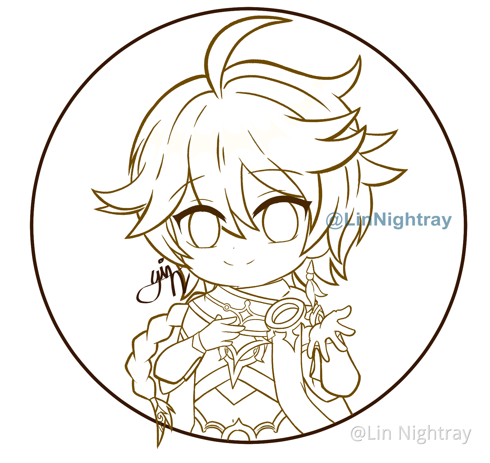 Traveler Male/Aether Chibi Fanart Genshin Impact | HoYoLAB