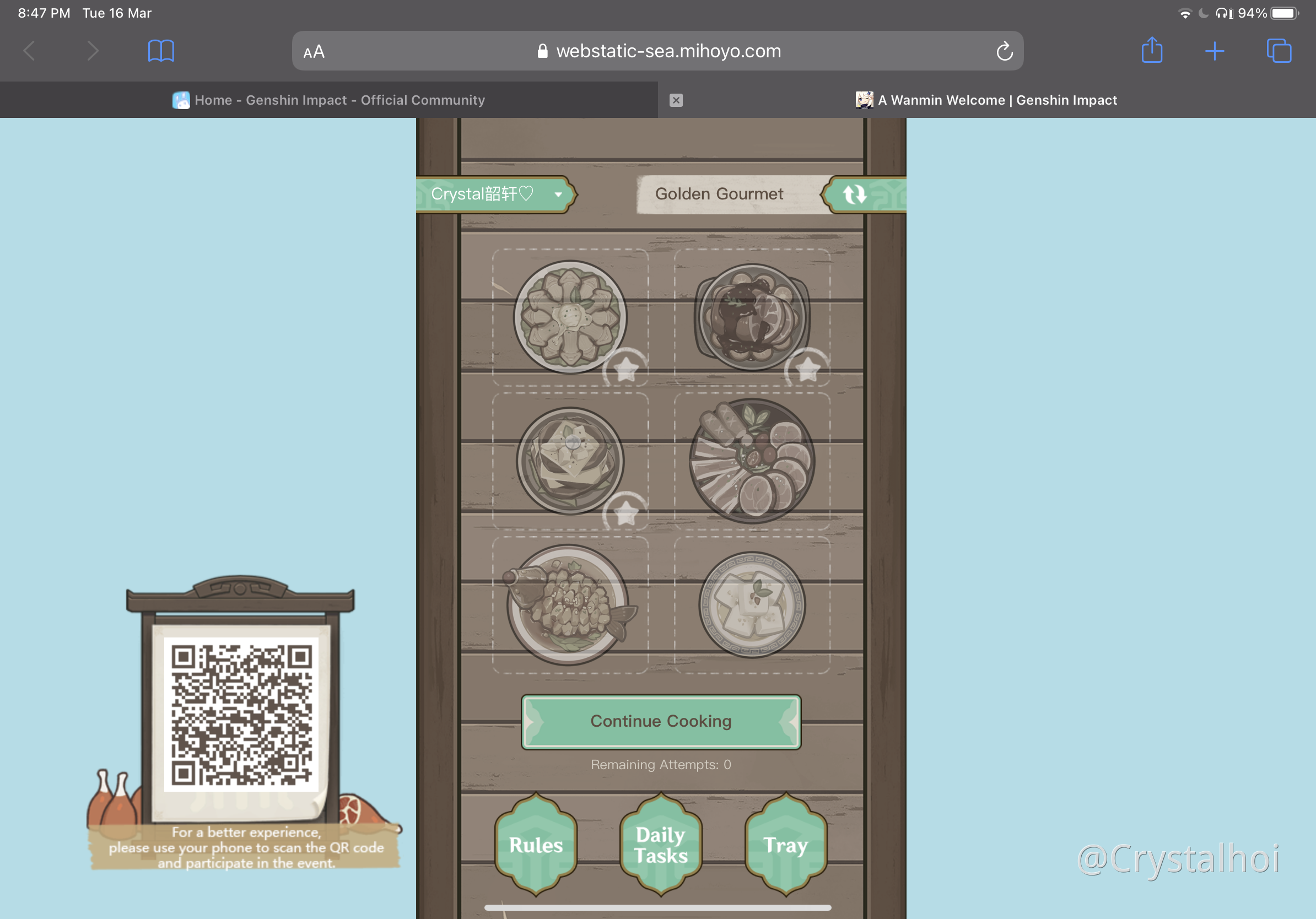 Me who only owns an iPad has to always see this QR code every time I ...