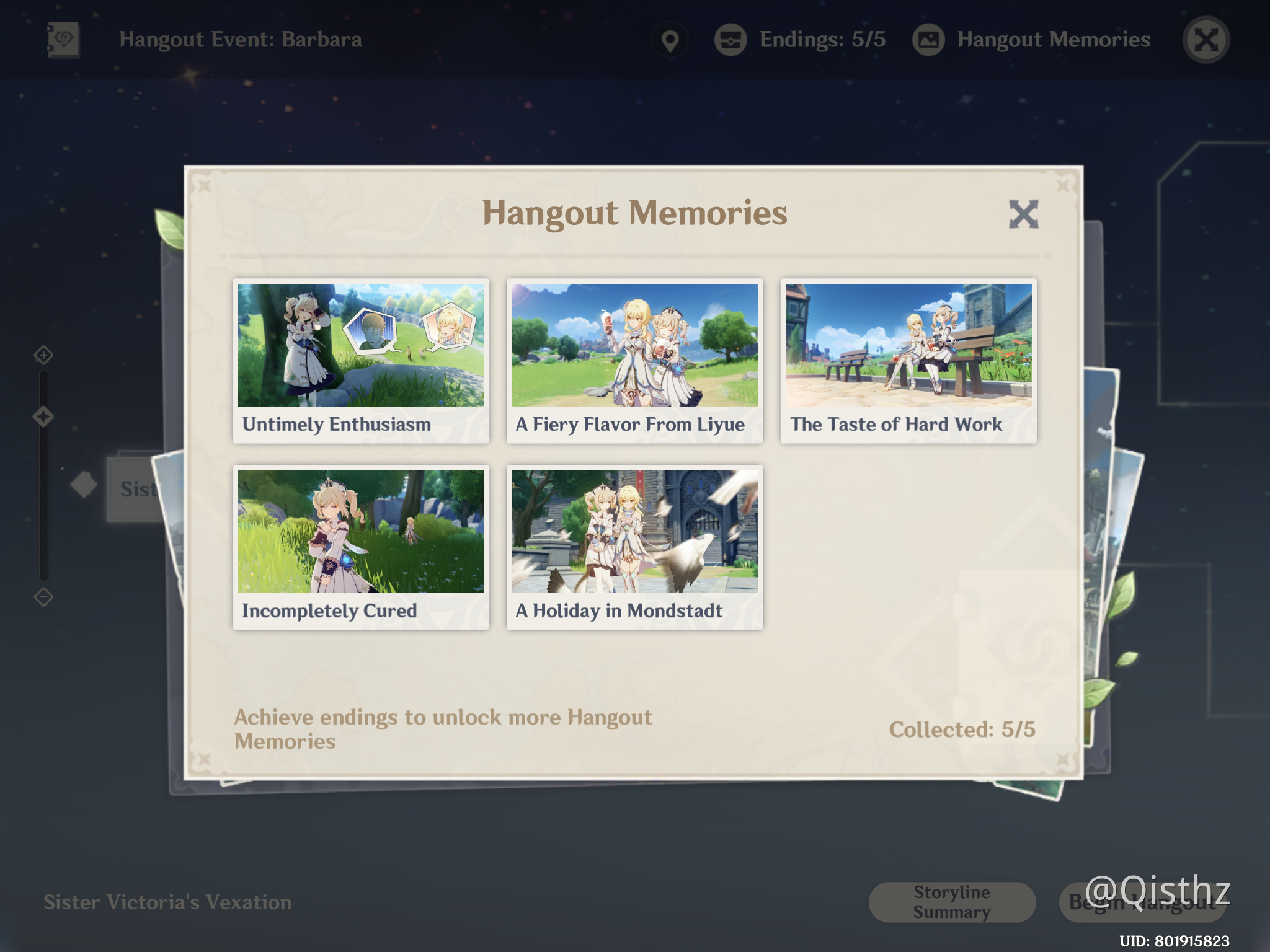 [V1.4 Guide] Hangout Events with Barbara completed \o/ Genshin Impact ...