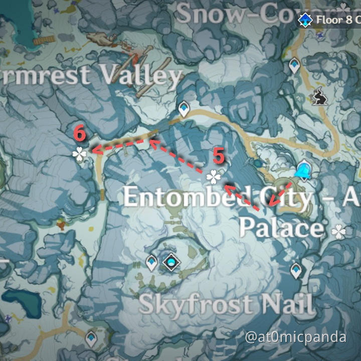 [V1.4 Guide] Dragonspine Crystalfly Farming Route Genshin Impact | HoYoLAB