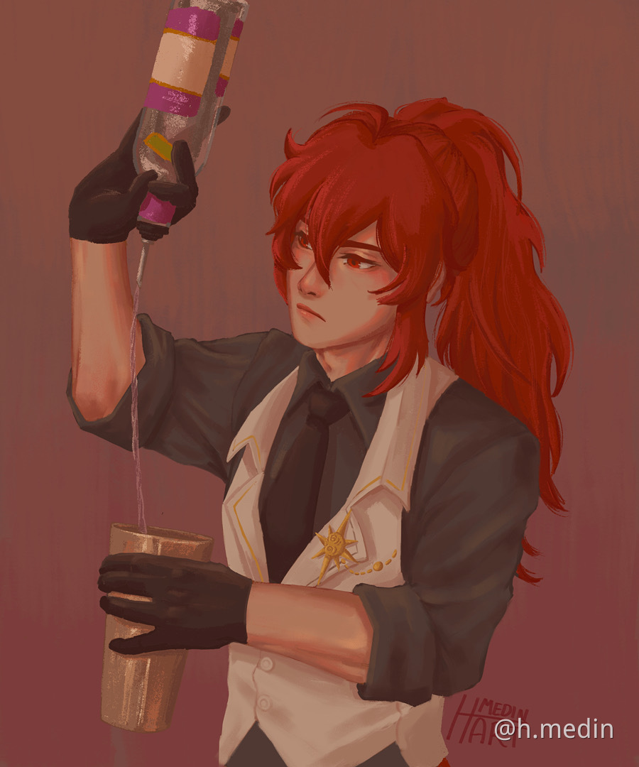 Bartender Diluc Genshin Impact | HoYoLAB