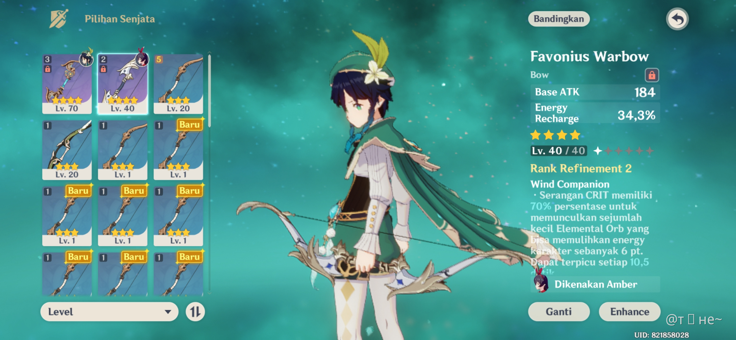 Weapon For Venti Genshin Impact | HoYoLAB