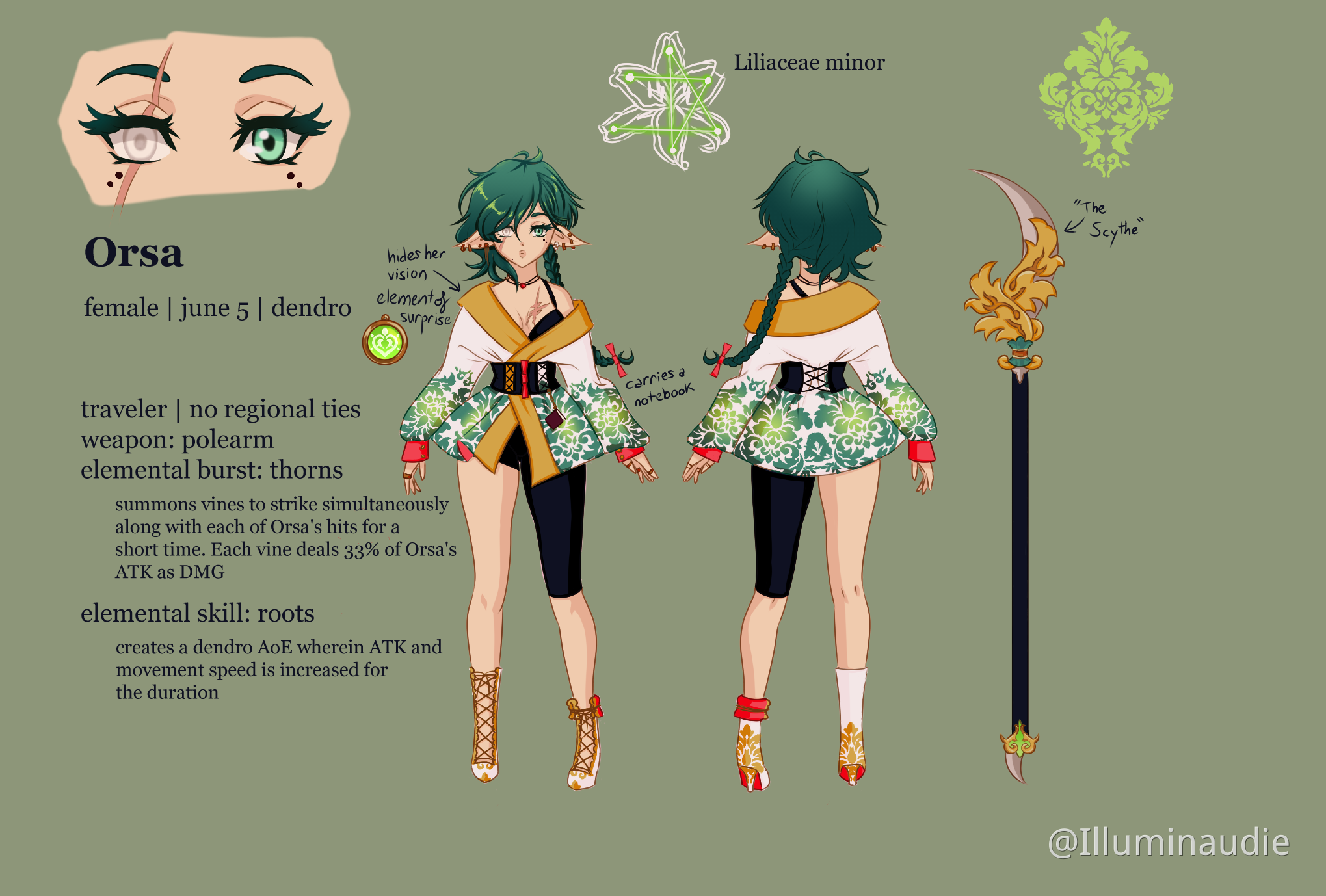 My Dendro OC, Orsa! Genshin Impact | HoYoLAB