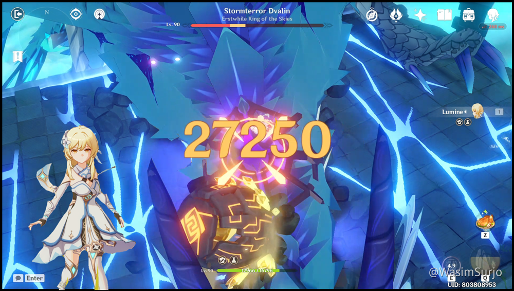 Lumine SOLO vs Stormterror, Wolf & Childe [ Tips and Build With Images ...