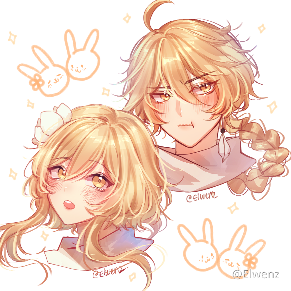 Lumine & Aether Sketch Genshin Impact | HoYoLAB