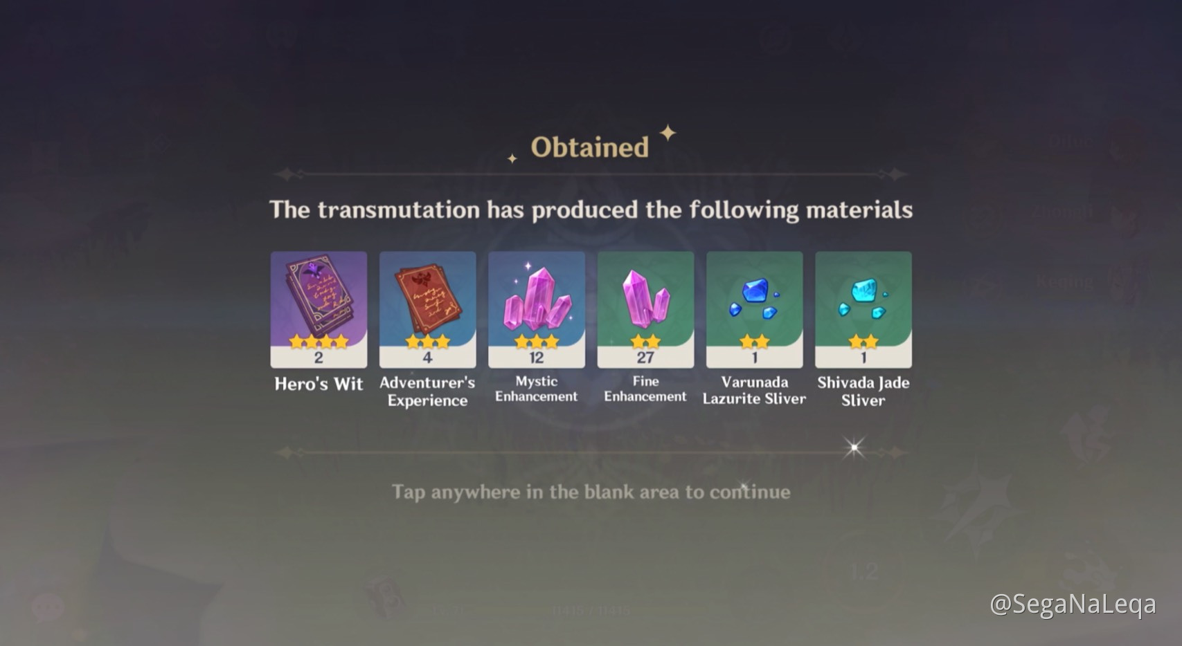 Transmutations Genshin Impact | HoYoLAB