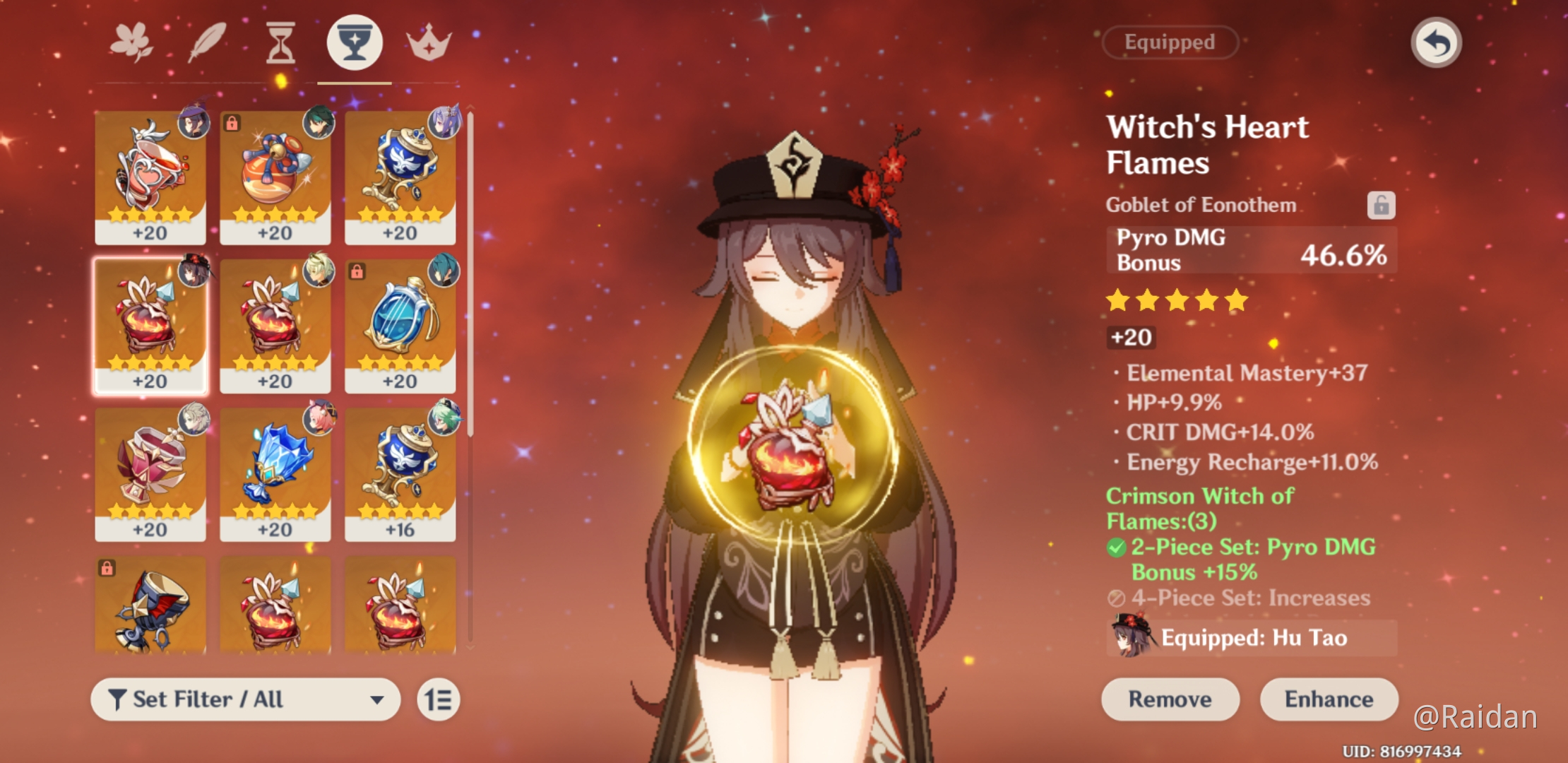 Finally a good pyro goblet for walnut! Genshin Impact | HoYoLAB