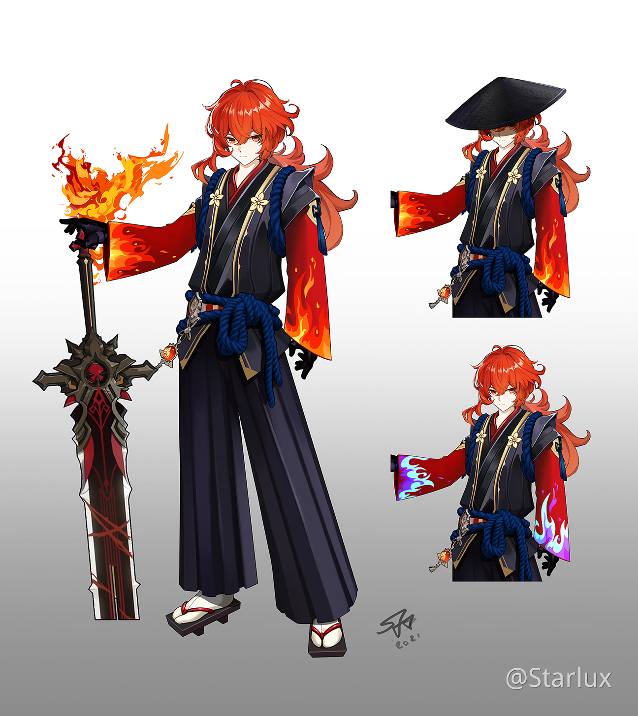 Diluc costume Genshin Impact | HoYoLAB