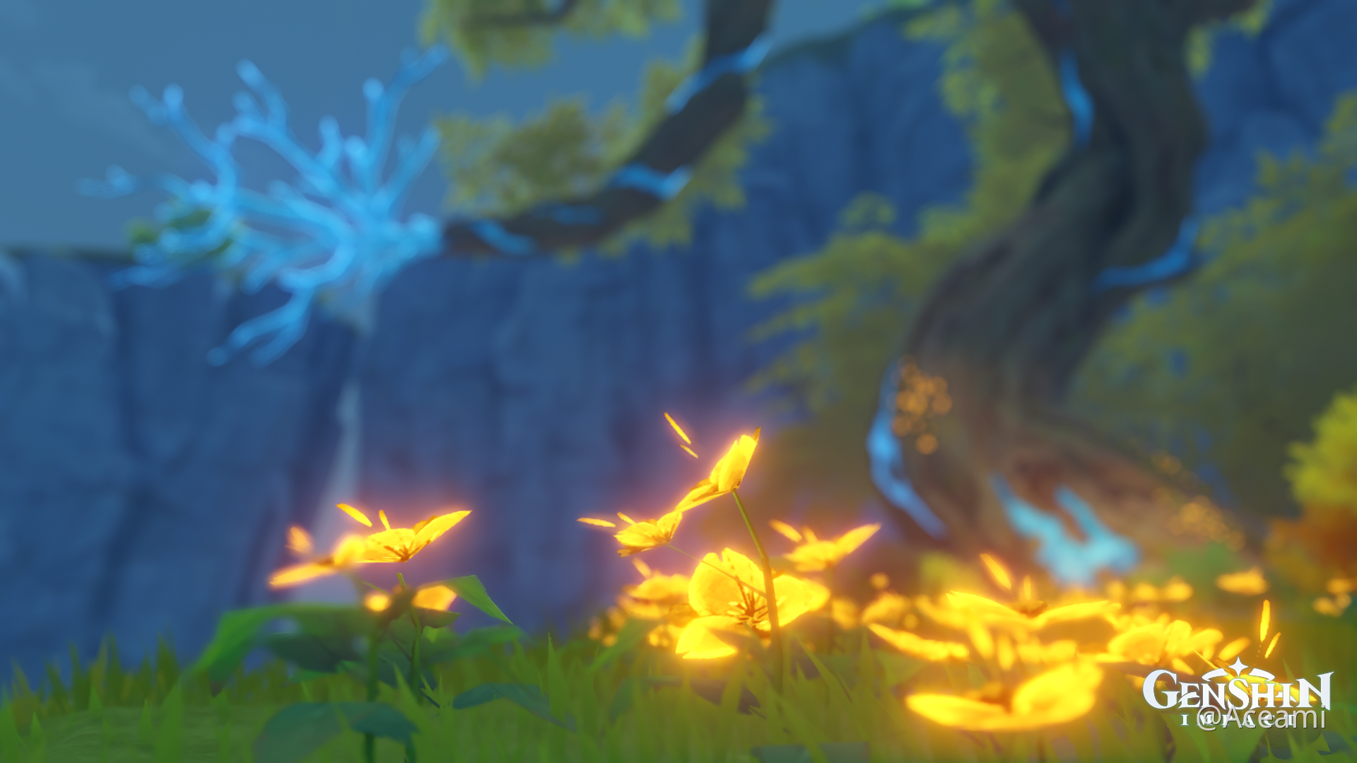 Just took a really great screenshot near the nantianmen tree Genshin ...