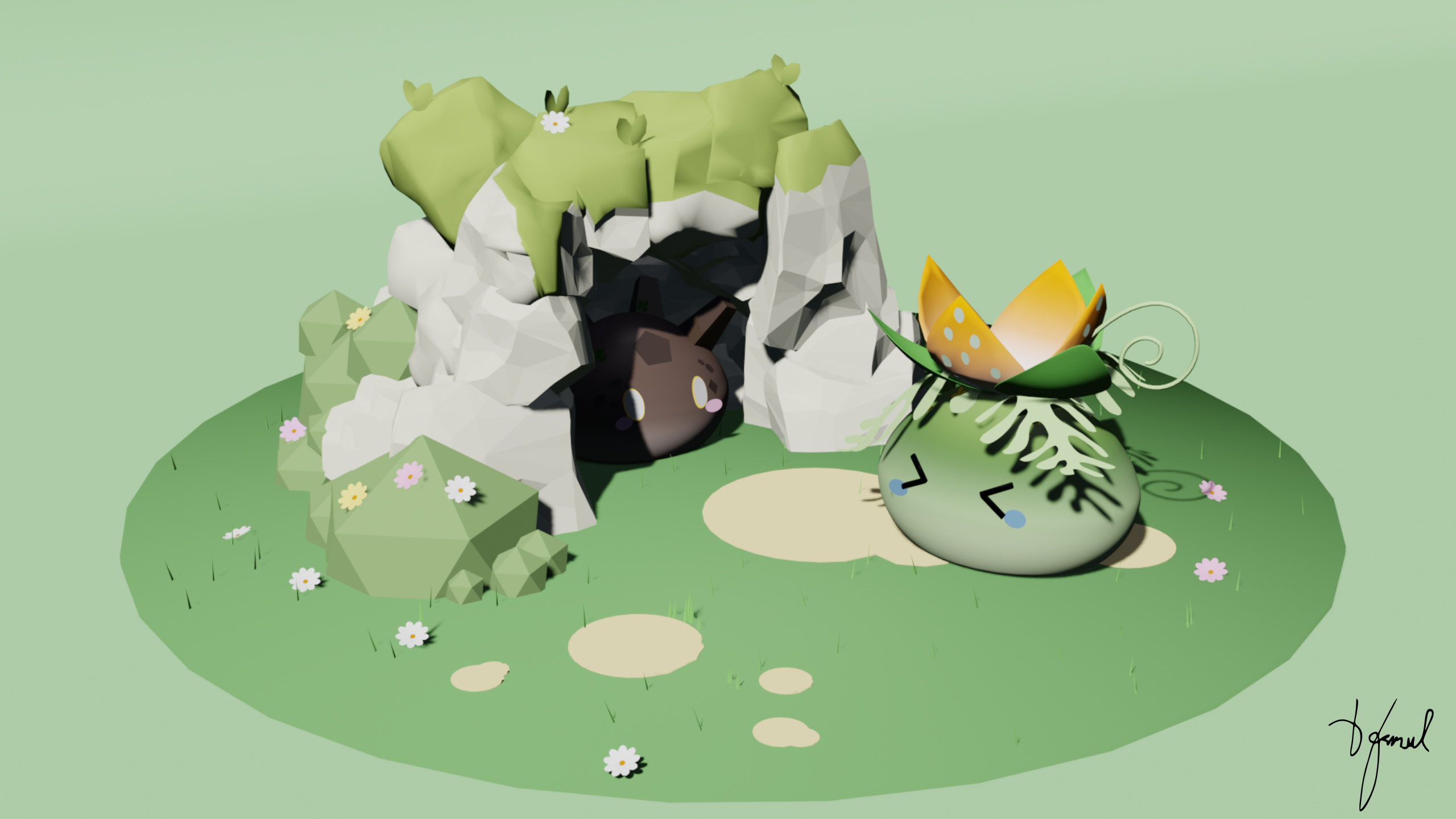 Dendro and Geo Slime Date Genshin Impact | HoYoLAB