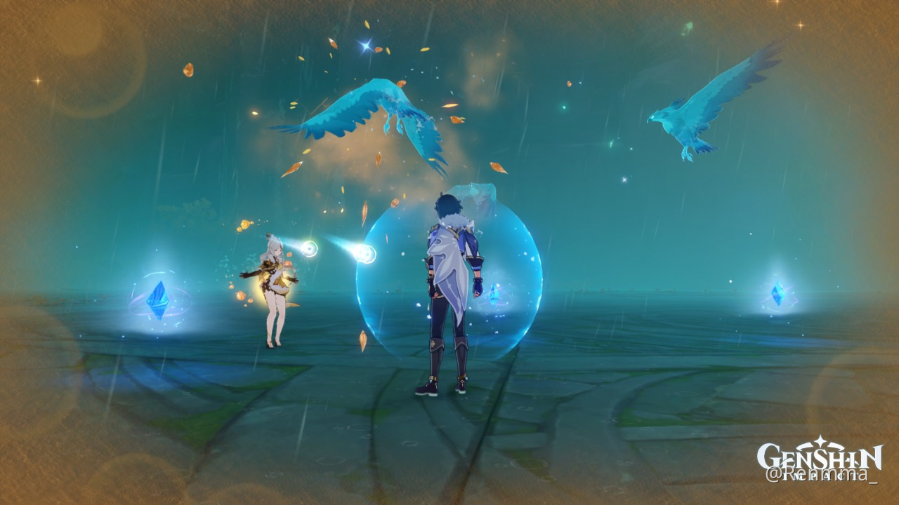 Been struggling with this bird since the first time. Genshin Impact ...