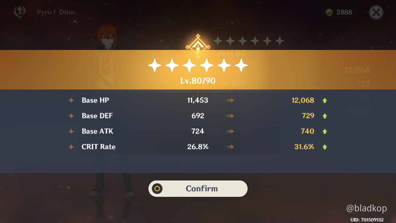 Deluc max ascended Genshin Impact | HoYoLAB