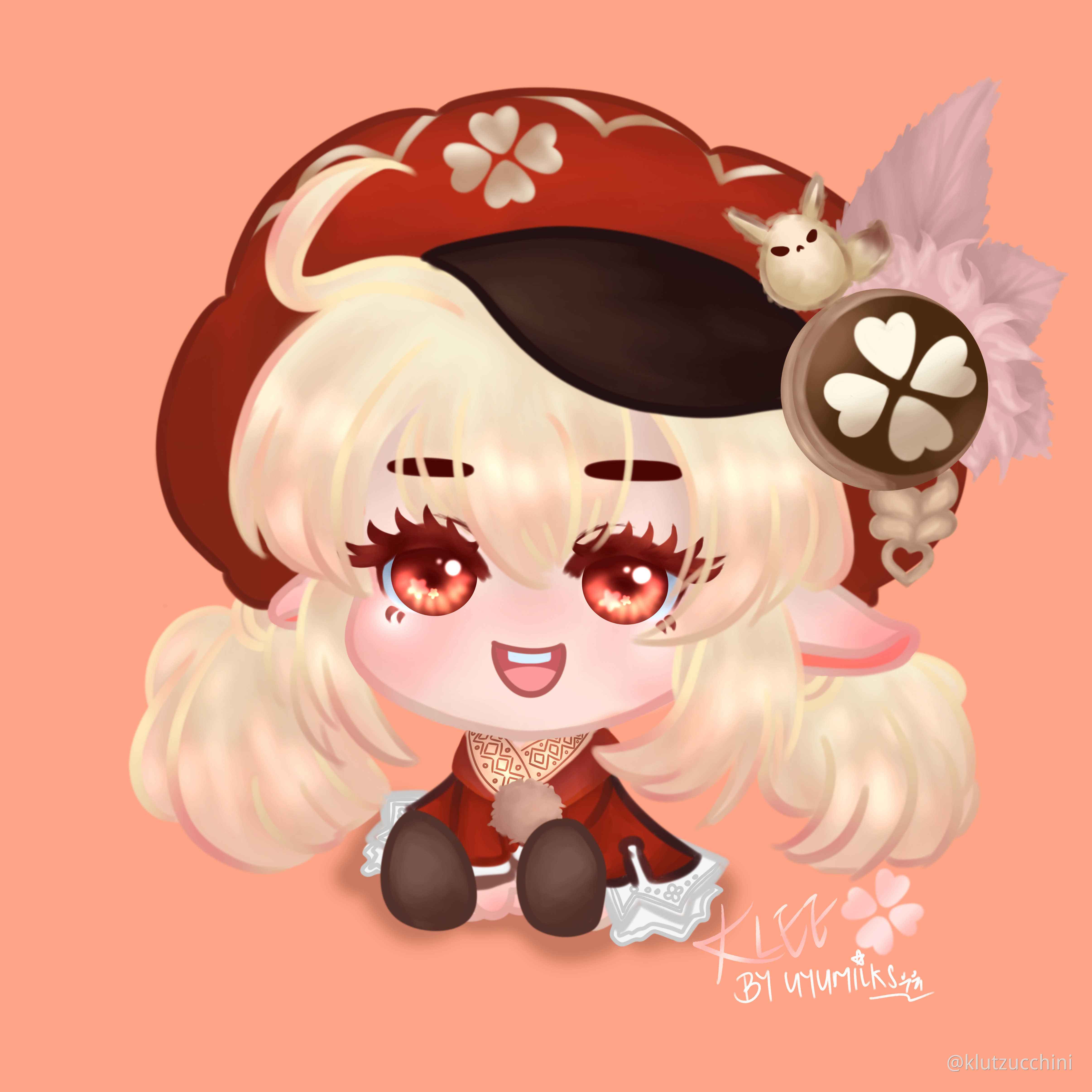 Klee chibi fan art ૮₍˶ᵔ ᵕ ᵔ˶₎ა Genshin Impact | HoYoLAB