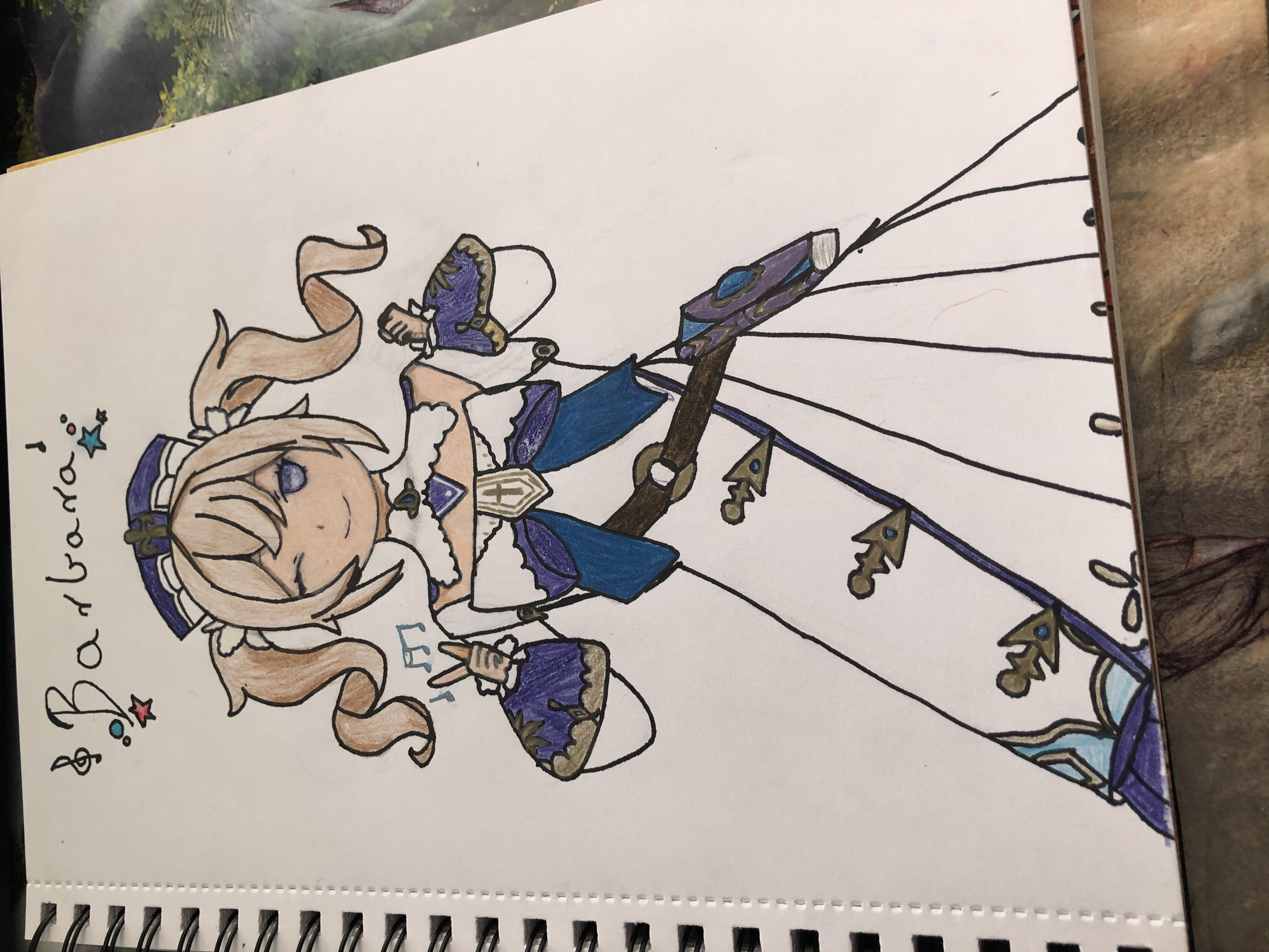 What do you think of my Barbara drawinng? | Genshin Impact | HoYoLAB