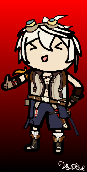 "Simplistic, Chibi" style of Diluc/Ganyu/Venti/Bennett Genshin Impact ...