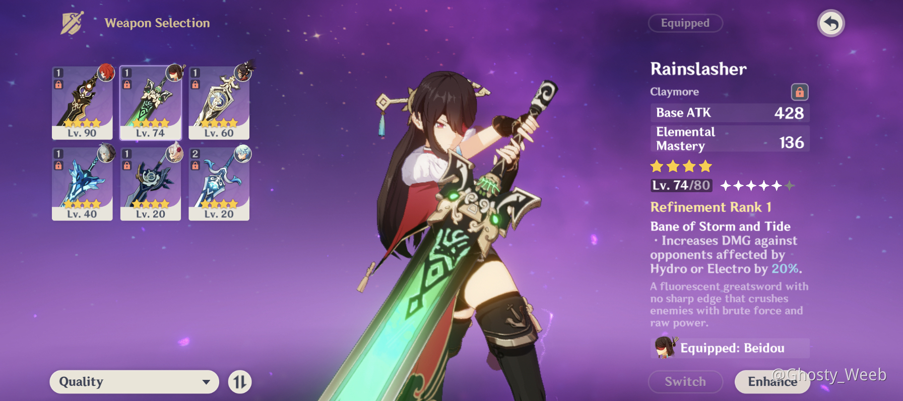 Beidou’s weapon Genshin Impact | HoYoLAB