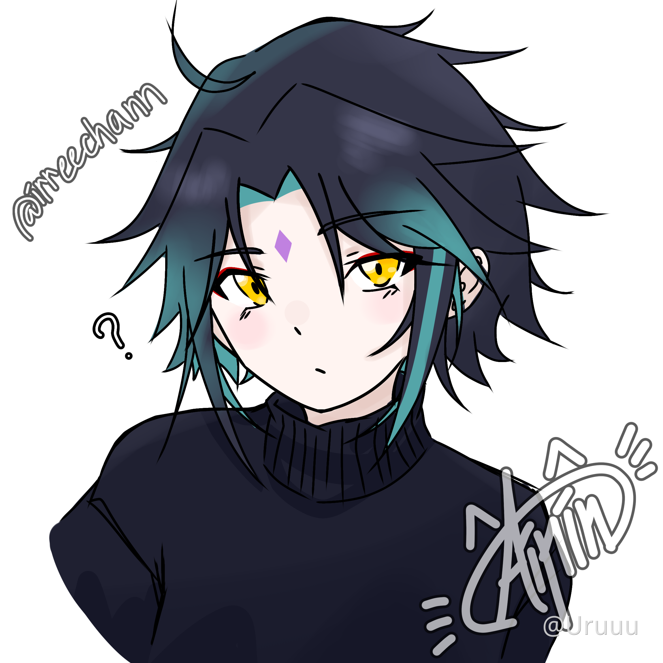 Xiao doodles Genshin Impact | HoYoLAB