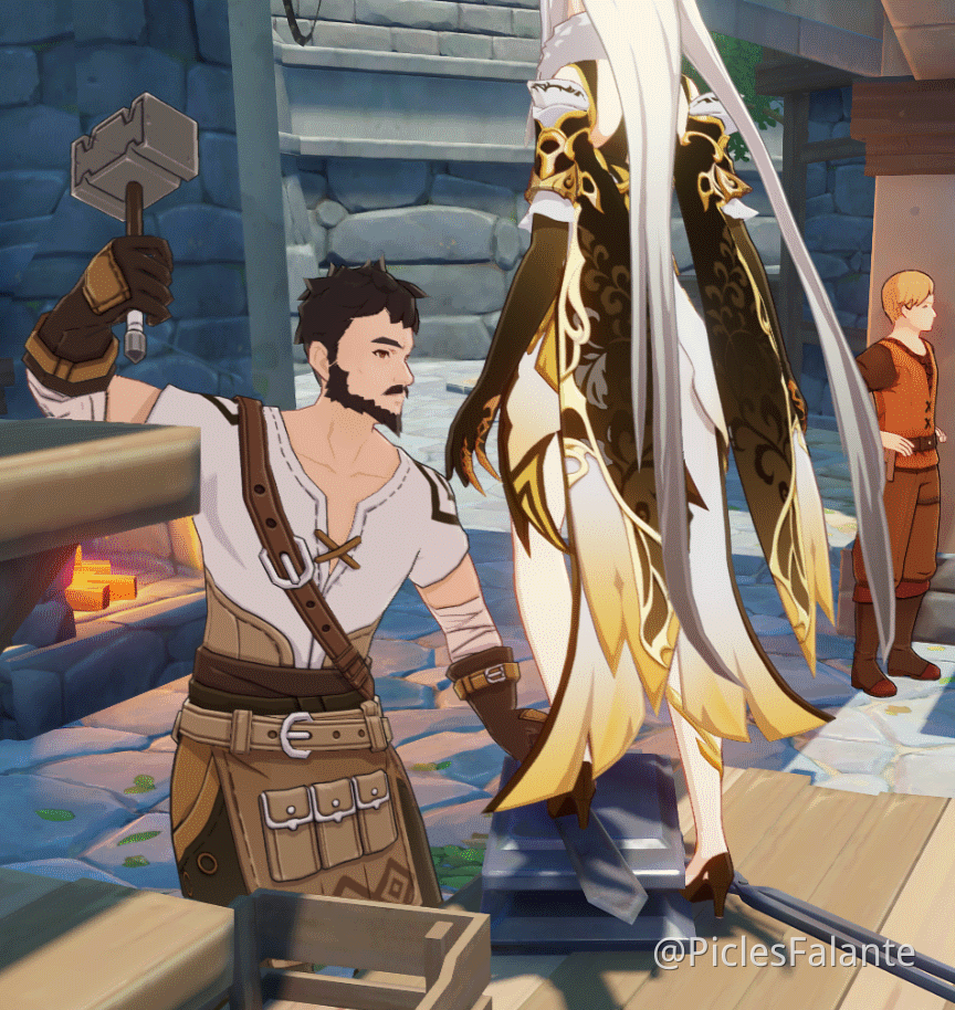 "What was I doing" - Blacksmith, probably Genshin Impact | HoYoLAB