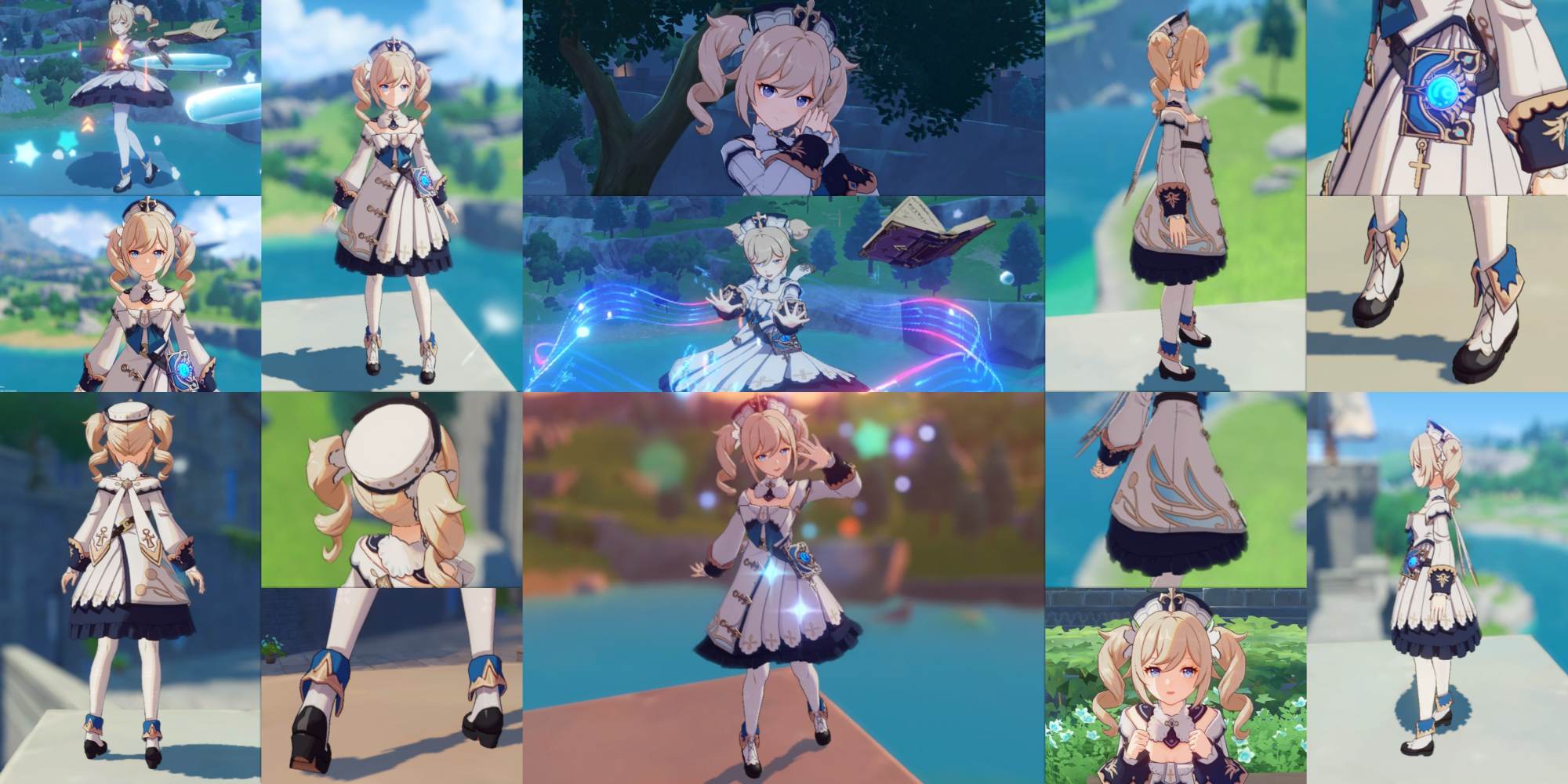 Mondstat characters detail Reference sheet for art, cosplay... Genshin ...