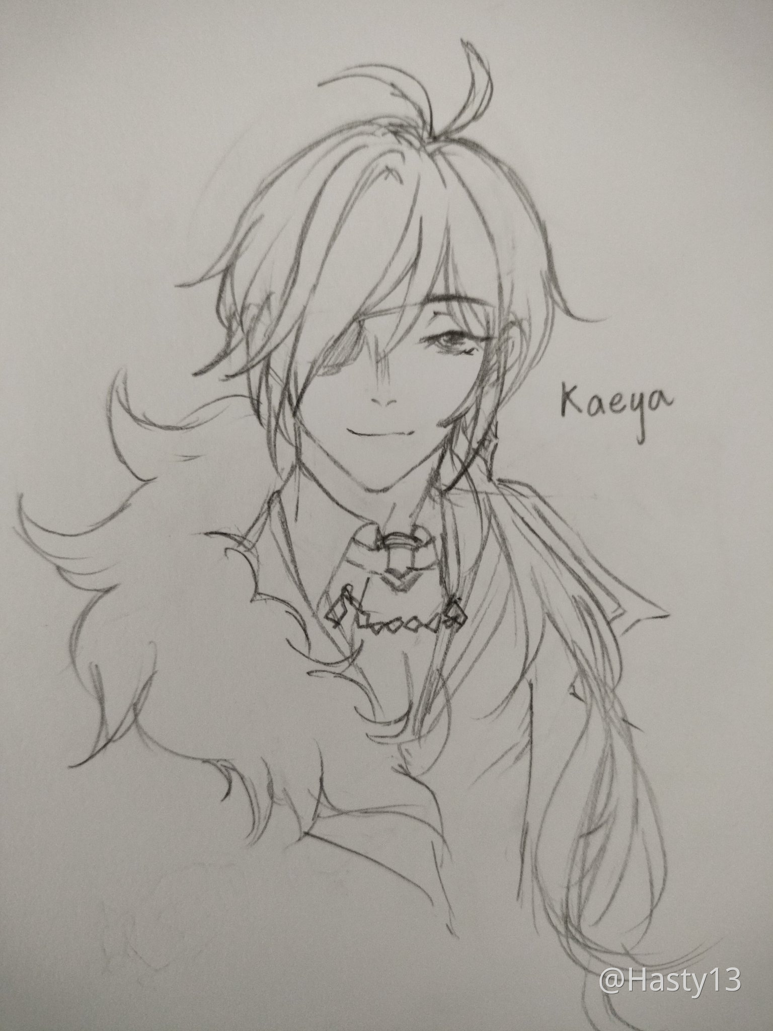 [Pencil] Kaeya Genshin Impact | HoYoLAB