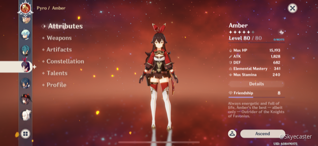 Amber Appreciation Build Genshin Impact | HoYoLAB