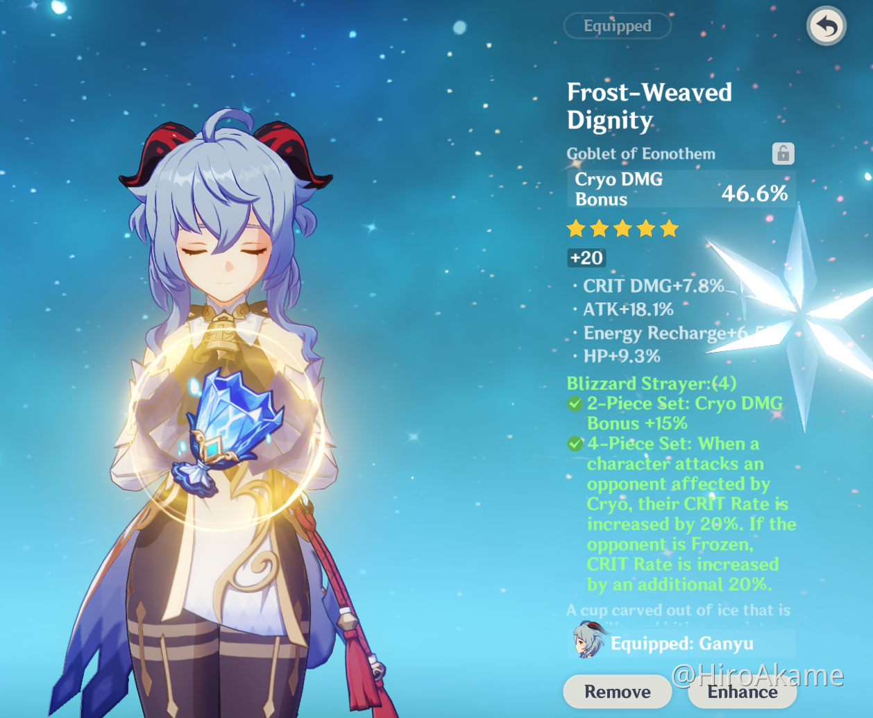 [UPDATE] my Cryo Goblet maxed out update Genshin Impact | HoYoLAB
