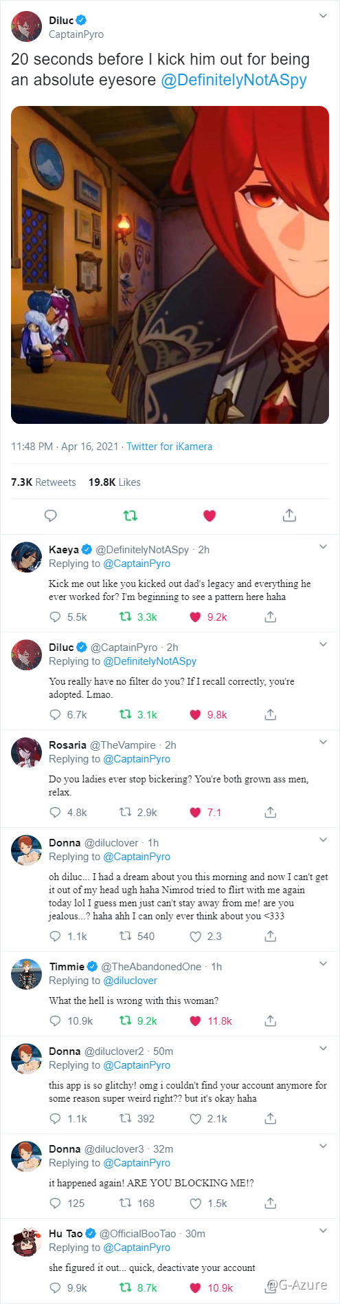 [MEME] Diluc Joins Twitter (briefly) Genshin Impact | HoYoLAB