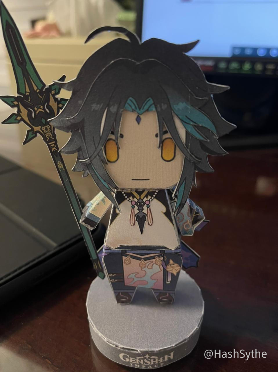 Xiao paper figurine Genshin Impact | HoYoLAB