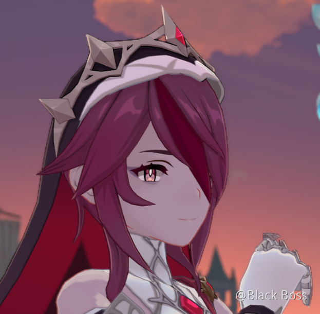 Finally Rosaria is smiling. Genshin Impact | HoYoLAB