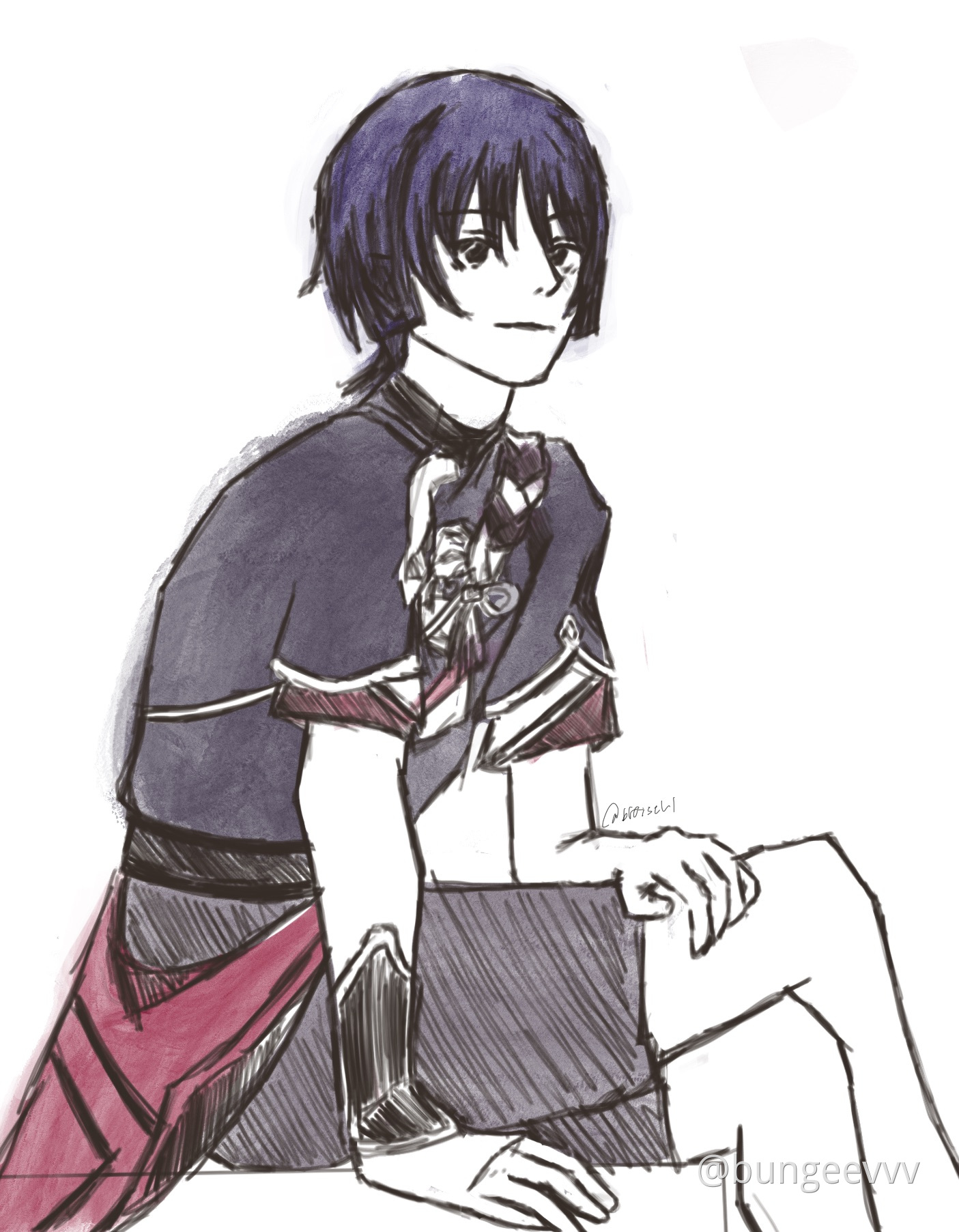 scaramouche sketch Genshin Impact | HoYoLAB
