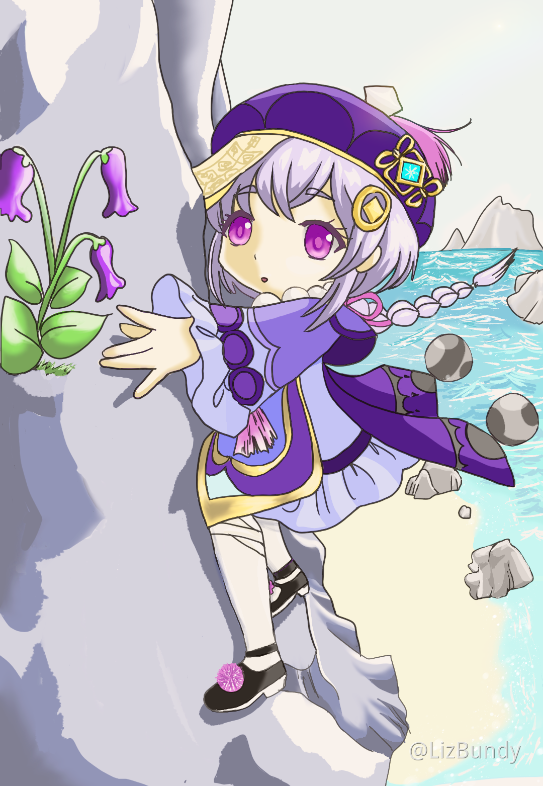 Qiqi climbing Genshin Impact | HoYoLAB