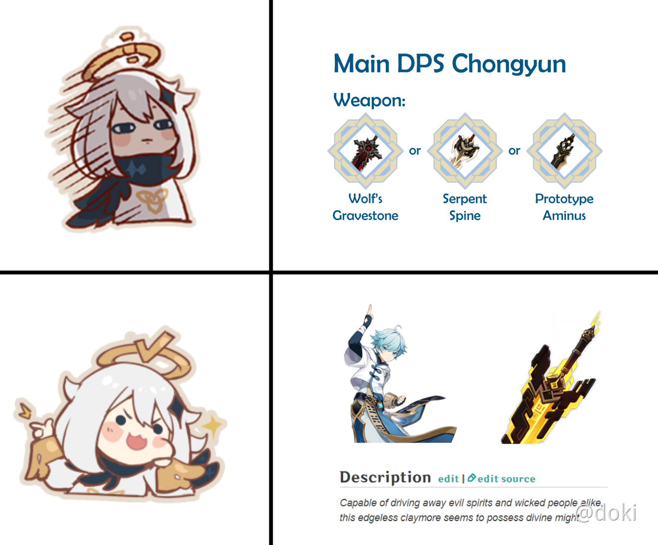 average dps enjoyer vs average lore enjoyer Genshin Impact | HoYoLAB