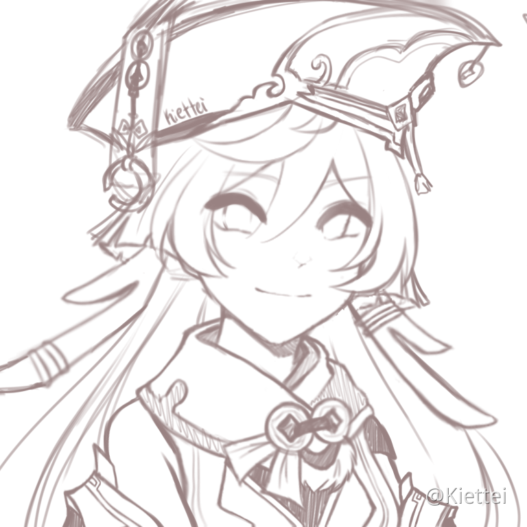 Yanfei Sketch 🐇 Genshin Impact | HoYoLAB