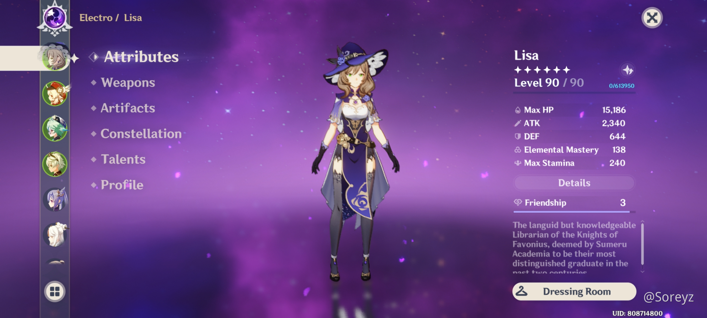 Opinion about my Lisa build Genshin Impact | HoYoLAB