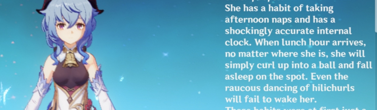 Afternoon nap Genshin Impact | HoYoLAB