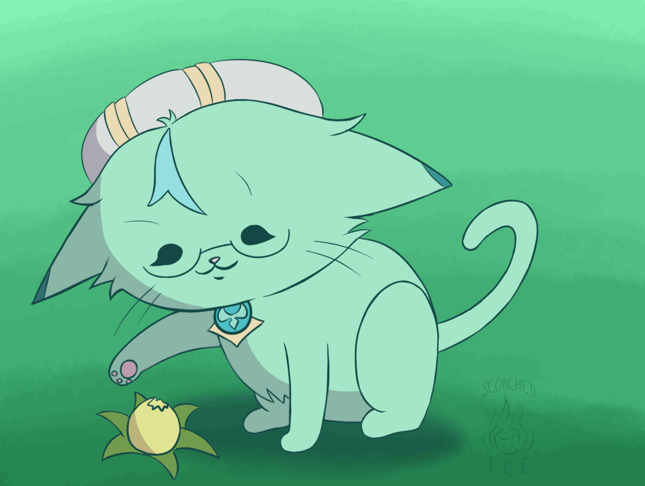 Cat Sucrose and Sweet flower Genshin Impact | HoYoLAB