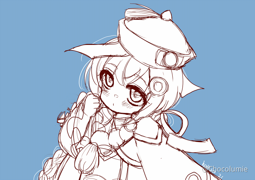 Trying To Sketch Qiqi ♪ Genshin Impact | HoYoLAB