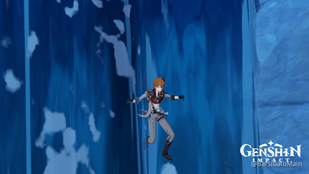 Tartaglia waterfall testing at Qingce Village Genshin Impact | HoYoLAB