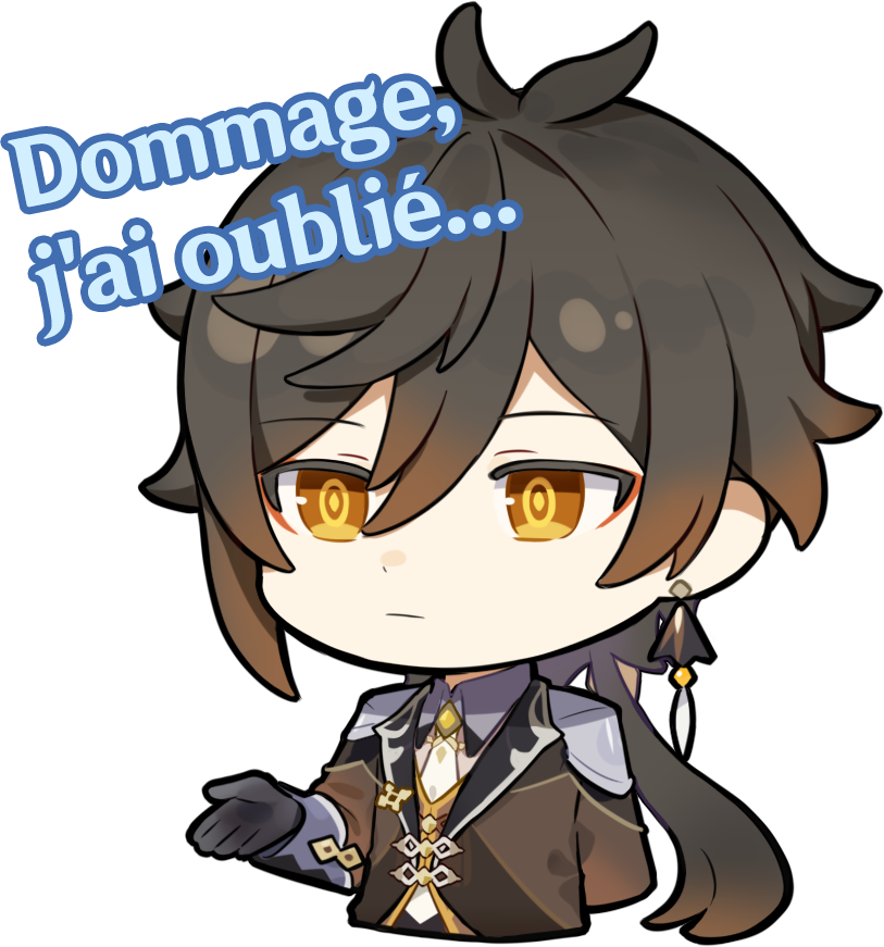 [Stickers Zhongli] Des nouveaux stickers sont à votre disposition ...