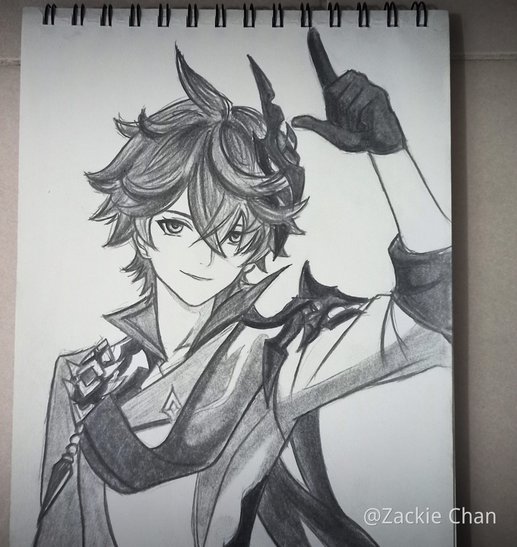 My childe drawing. How is it? Genshin Impact | HoYoLAB