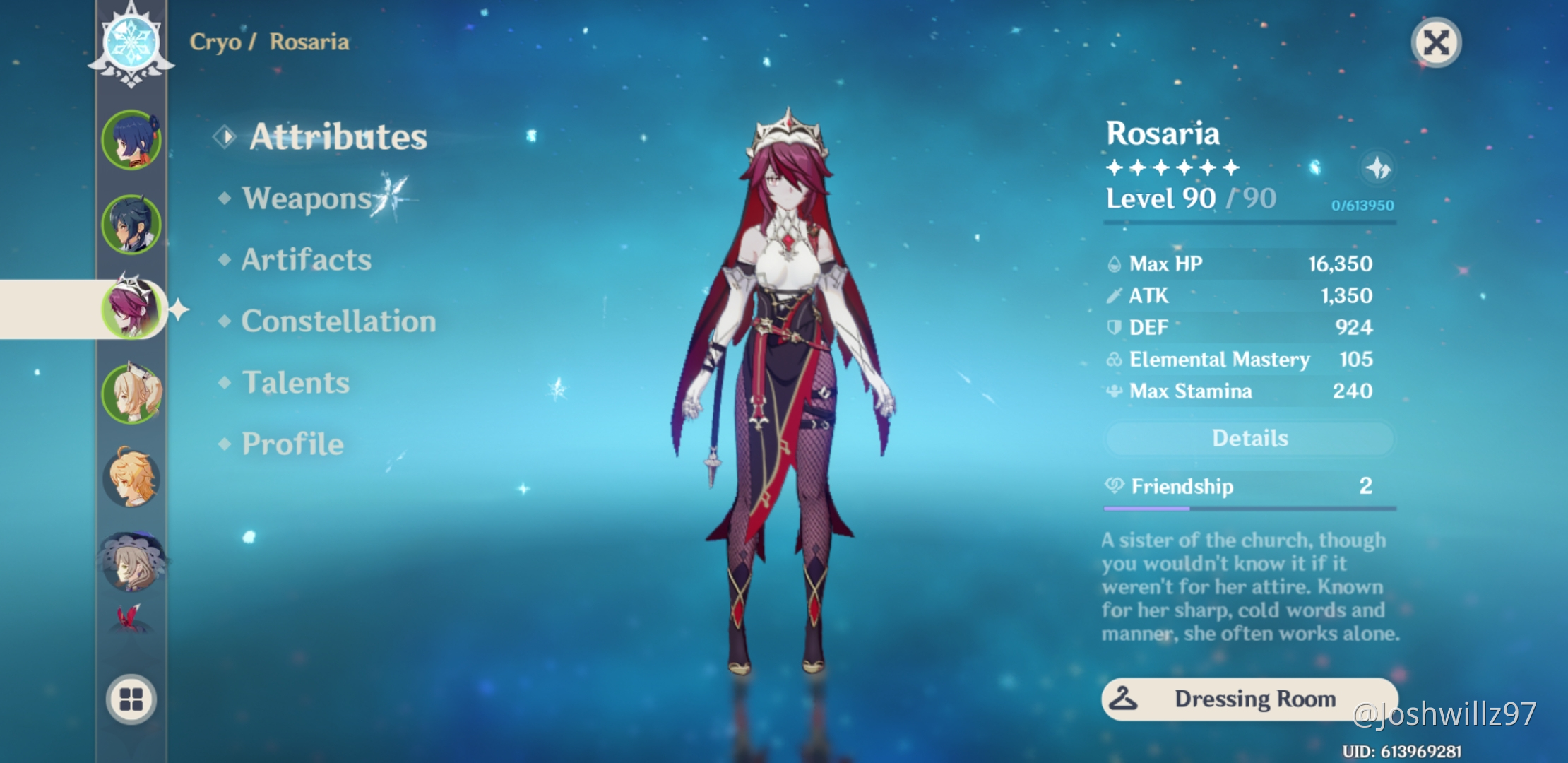 What my Rosaria is looking like right now. Been working on her since I ...