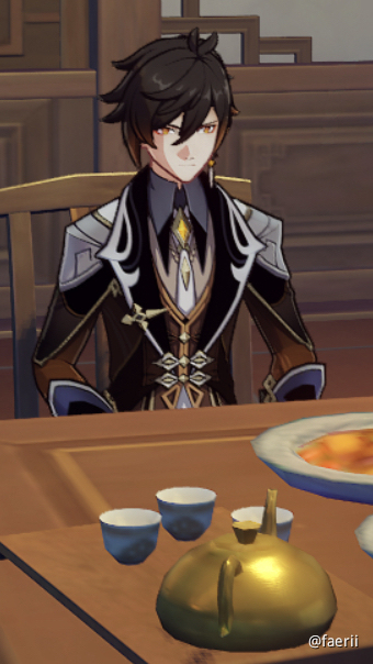zhongli should have a tea drinking idle animation Genshin Impact | HoYoLAB