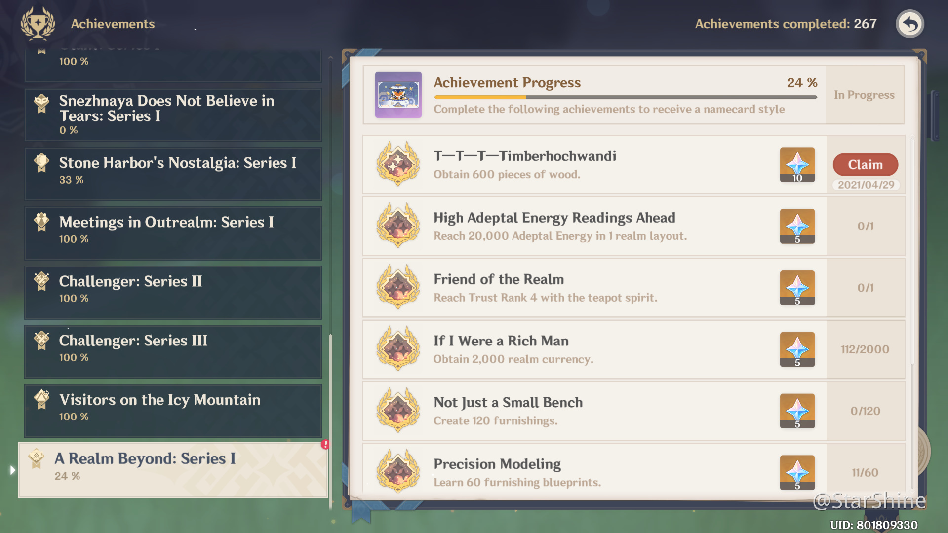 Collect Wood Achievement Genshin Impact | HoYoLAB