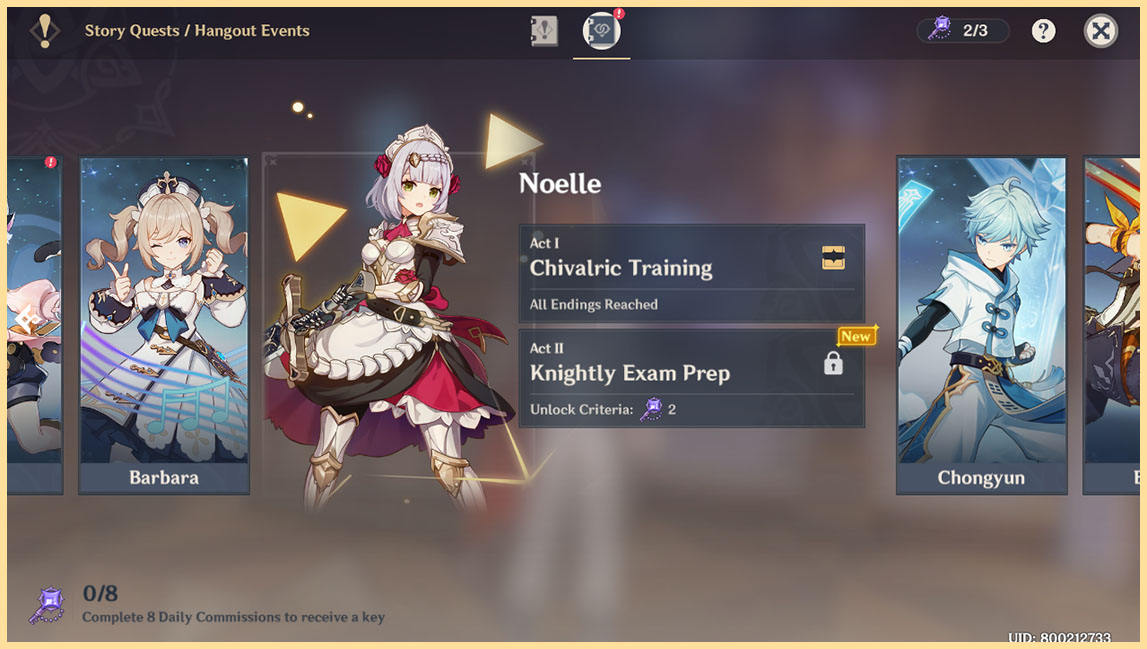 [Hangout Event Guide] Noelle II - All Endings | 90 PRIMOGEMS (3 New ...