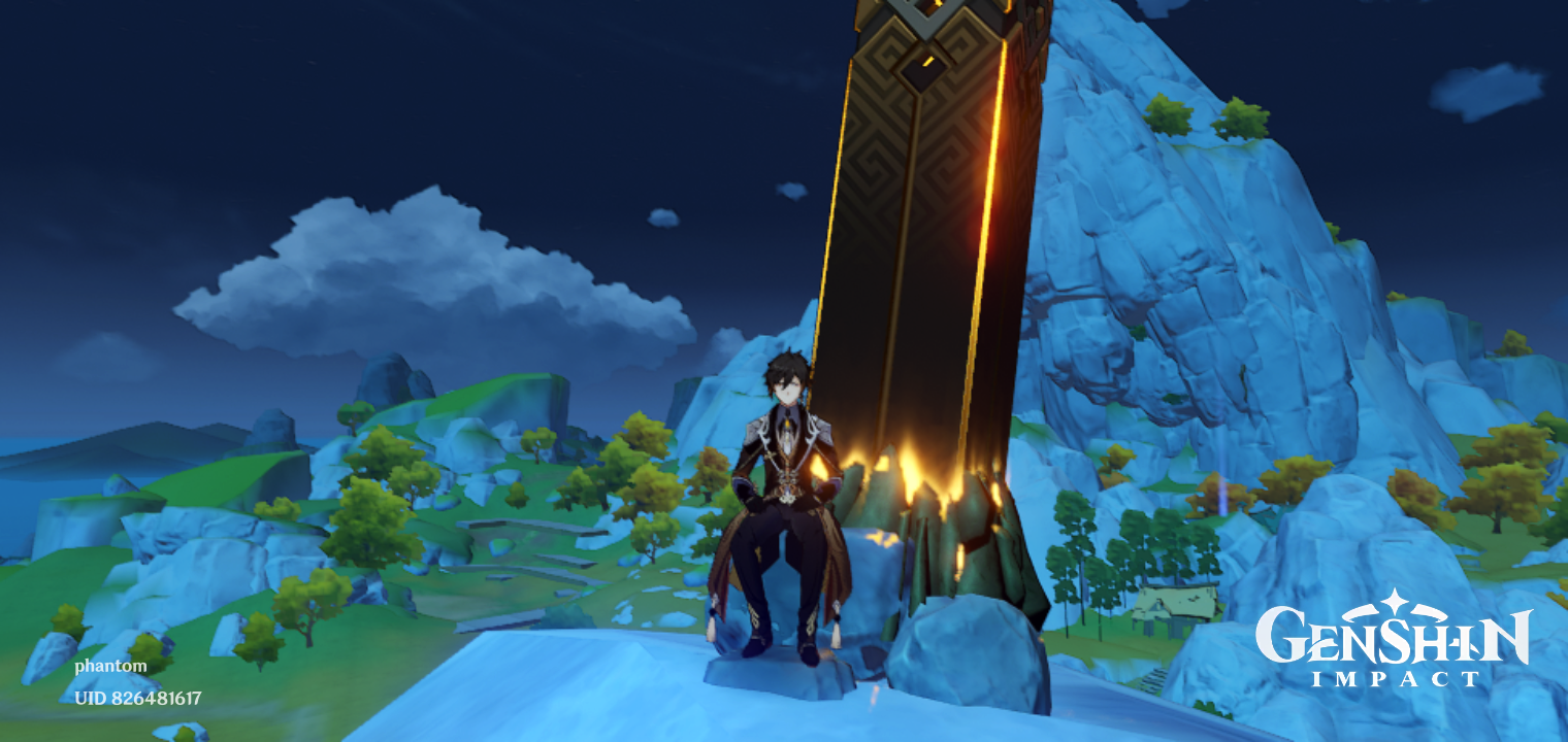Just chillin with my pillar. | Genshin Impact | HoYoLAB