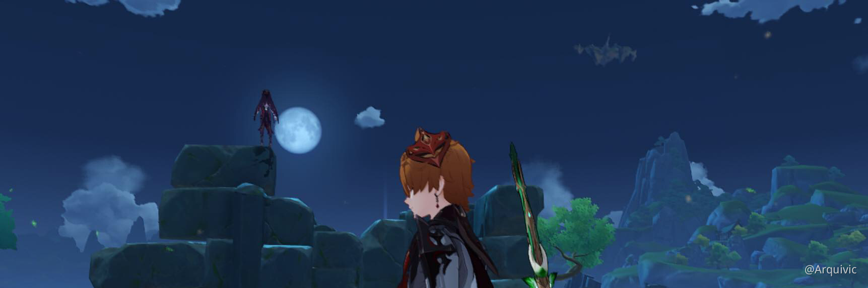 The moon is beautiful, isn't it? Genshin Impact | HoYoLAB