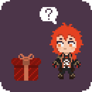 Pixelated Diluc and Gift :3 Genshin Impact | HoYoLAB